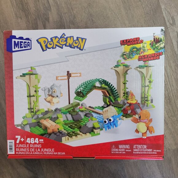 Toys | Mega Construx Pokemon Mega Pokmon Jungle Ruins Building Set And ...